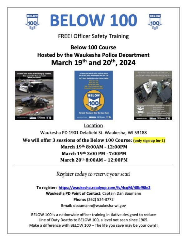 Below 100 Intensive Course - Waukesha WI - BELOW100.ORG